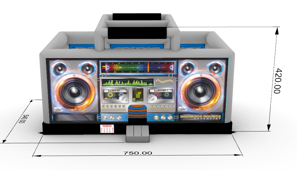 Inflatable Boom Box Bounce House – inflatableisland.co