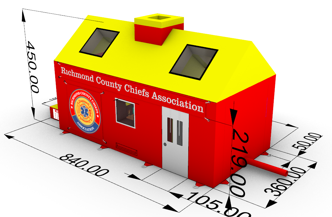 Inflatable Fire Education House – inflatableisland.co