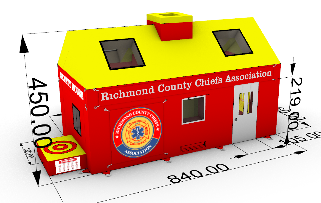 Inflatable Fire Education House – inflatableisland.co