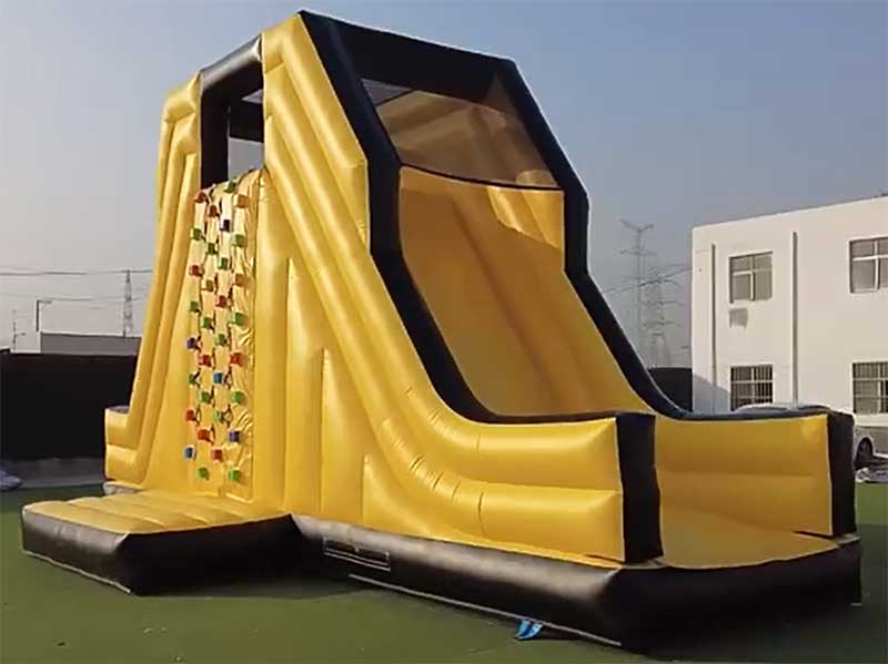 Inflatable Climbing Wall With Slide – inflatableisland.co