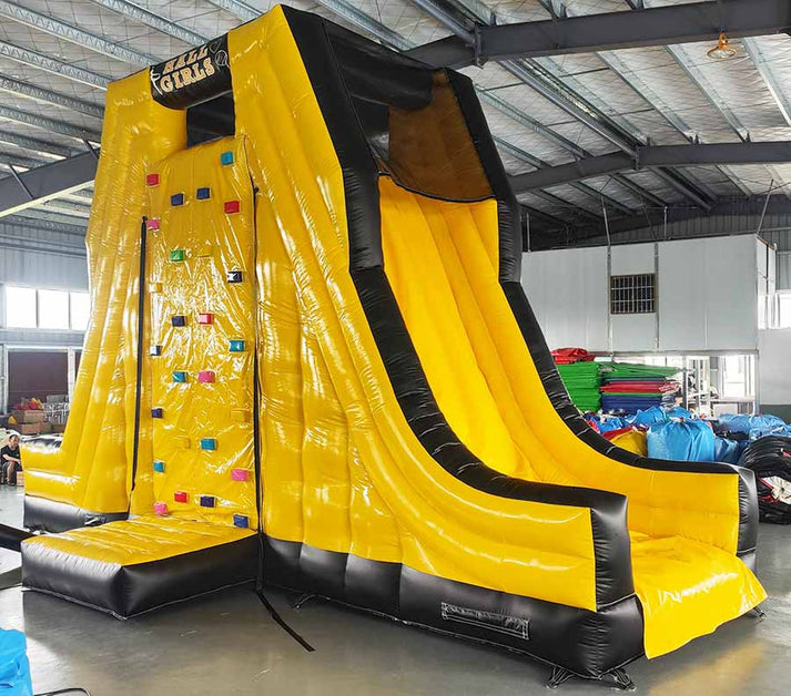 Inflatable Climbing Wall With Slide – inflatableisland.co