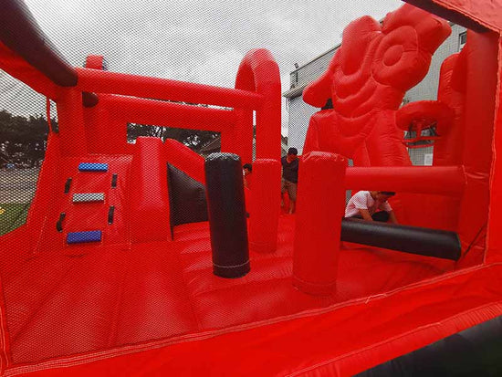 Iron Man Bounce House With Slide – inflatableisland.co